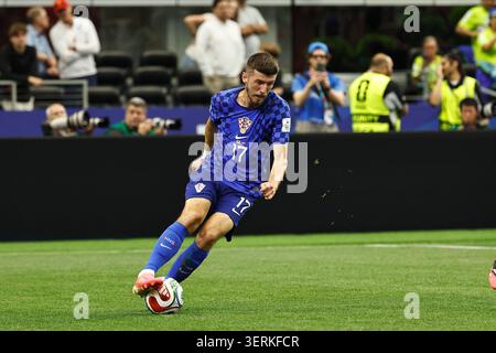 DALLAS, USA - 17th June 2026: Jude Bellingham of England interacts with ...