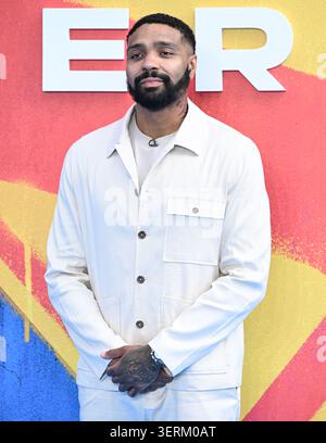 Jordan Banjo attends the UK Sneak Peak Fan Event for SUPERGIRL at ...