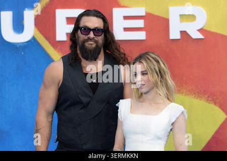 Jason Momoa and Milly Alcock attend the 'Supergirl' UK Sneak Peek Fan ...