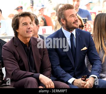 Actor Tom Cruise and honoree David Beckham attend the David Beckham ...