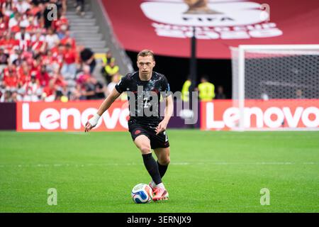 VANCOUVER, CANADA - JUNE 18: Alistair Johnston of Canada in action ...