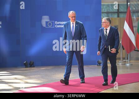 19 June 2026, Belgium, Brüssel: Chancellor Friedrich Merz (CDU) will ...