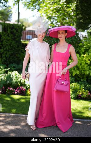 Racegoers on day four of Royal Ascot at Ascot Racecourse, Berkshire ...