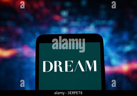 In this photo illustration, the Dream Security logo is seen displayed ...