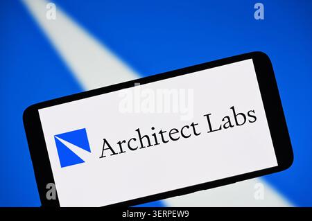 In this photo illustration, the Architect Labs logo is seen displayed ...