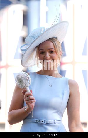 Racegoers on day four of Royal Ascot at Ascot Racecourse, Berkshire ...
