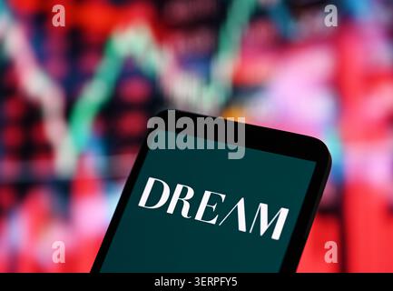 In this photo illustration, the Dream Security logo is seen displayed ...