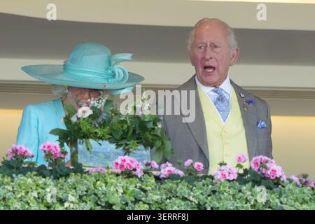 Queen Camilla on day four of Royal Ascot at Ascot Racecourse, Berkshire ...