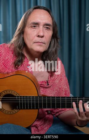 Madrid, Spain. 19th June, 2026. Flamenco singer Vicente Amigo poses ...