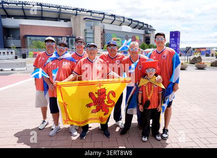 Scotland fans ahead of the FIFA World Cup Group C match at the Boston ...