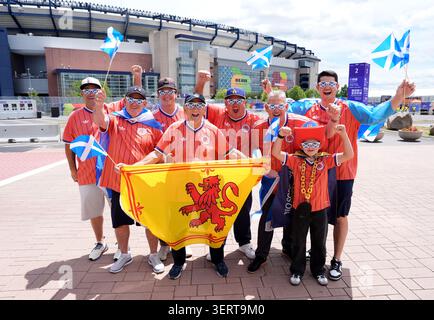 Scotland fans ahead of the FIFA World Cup Group C match at the Boston ...