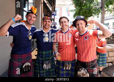 Scotland fans ahead of the FIFA World Cup Group C match at the Boston ...