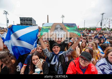 Glasgow, UK. 19th June, 2026. Music fans as Dylan John Thomas performs ...