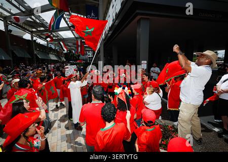 BOSTON, USA - 19th June 2026: Achraf Hakimi of Morocco during the pre ...
