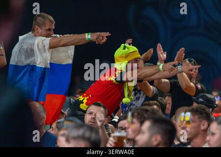 Bratislava, Slovakia, 19. June 2026. Pictured dart player from Spain ...