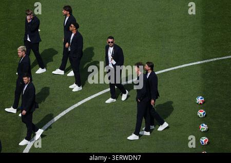 Scotland players ahead of the FIFA World Cup Group C match at the ...