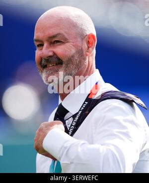 Scotland manager Steve Clarke ahead of the FIFA World Cup Group C match ...