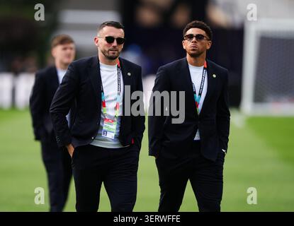 John McGINN and Che ADAMS of Scotland prior the FIFA World Cup 2026 ...