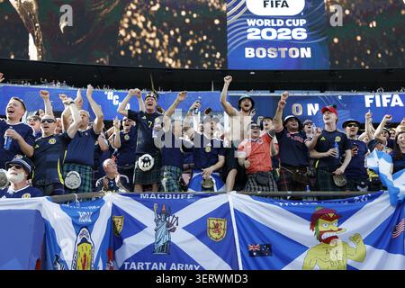 FOXBOROUGH - Scotland fans during the FIFA 2026 Group C match between ...