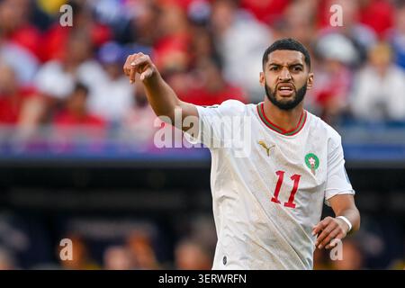Ismael Saibari (Morocco) gestures during the FIFA World Cup 2026 Group ...