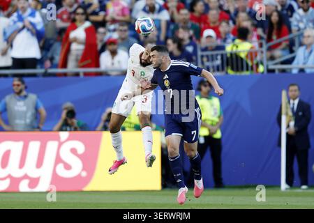 FOXBOROUGH - Noussair Mazraoui of Morocco during the FIFA 2026 World ...