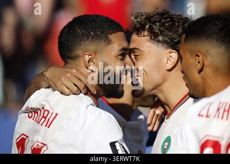 FOXBOROUGH - (LR) Neil el Aynaoui of Morocco, Scott McTominay of ...
