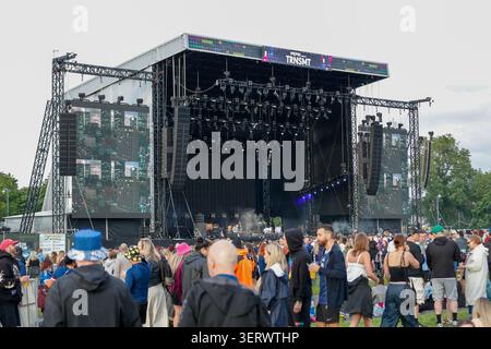 General view of Trnsmt Festival Main stage on day three of TRNSMT ...