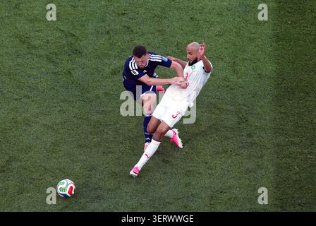 FOXBOROUGH - Noussair Mazraoui of Morocco during the FIFA 2026 World ...