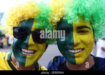 Philadelphia, USA, 19th June 2026. Brazil fans during the Brazil vs ...