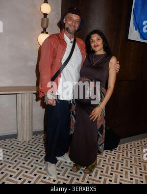 Warren Cahill and Leah Rainbow attend the House Stories hosted by ...