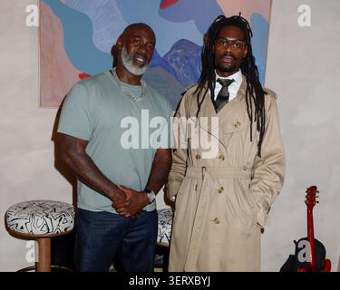 LaMont and Fredi "Kruga" Nwaka attend the House Stories hosted by ...