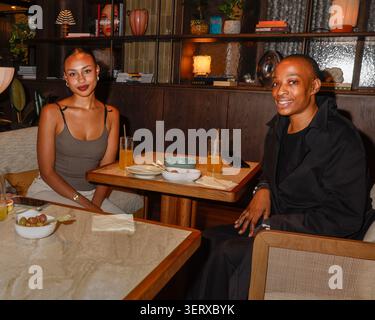 LaMont, Adenike Adesanya and Isis Bynoe attend the House Stories hosted ...