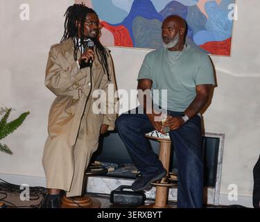 LaMont and Fredi "Kruga" Nwaka attend the House Stories hosted by ...