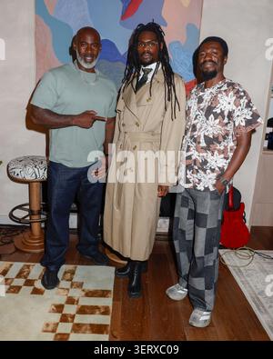 Fredi "Kruga" Nwaka, LaMont and Repeat Beat Poet attend the House ...