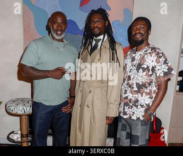 Fredi "Kruga" Nwaka, LaMont and Repeat Beat Poet attend the House ...