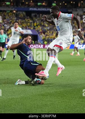 Dominique Simon of Haiti during the FIFA World Cup 2026 Group C match ...