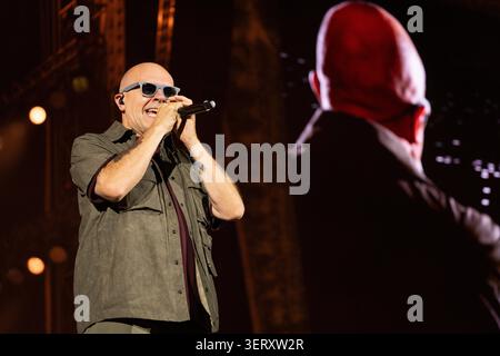 Max Pezzali performs live at Stadio Maradona in Napoli for Max forever ...