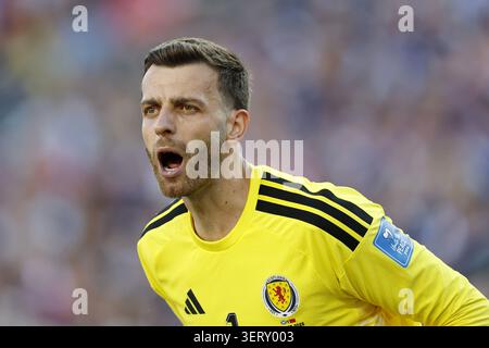 Angus GUNN of Scotland during the FIFA World Cup 2026, Group C match ...