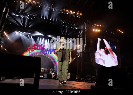 Max Pezzali performs live at Stadio Maradona in Napoli for Max forever ...