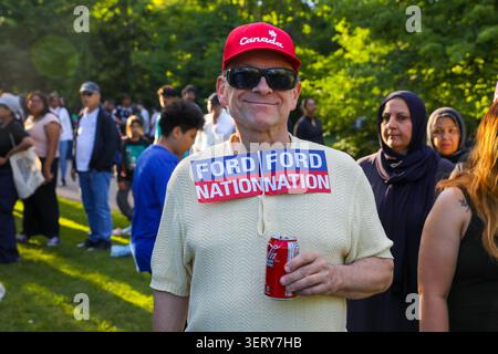 Toronto, Canada. 19 June, 2026. Ontario Premier Doug Ford and his ...