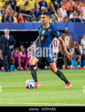 Casemiro of Brazil in action during the FIFA World Cup 2026 Group C ...