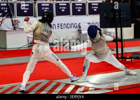 Sumire Tsuji of Japan vs. Daphne Chan Nok sze of Hong Kong during Asian ...