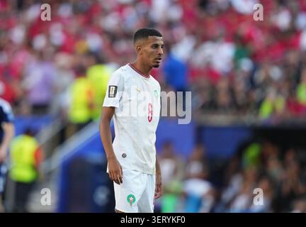 Azzedine Ounahi (Morocco) Looks on during the FIFA World Cup 2026 Group ...