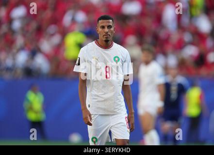 Azzedine Ounahi (Morocco) Looks on during the FIFA World Cup 2026 Group ...