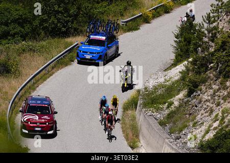 The race during Stage 7 of the Giro Next Gen 2026, from Sulmona to ...