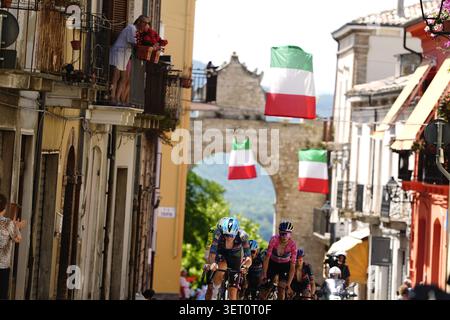 during Stage 7 of the Giro Next Gen 2026, from Sulmona to Piana delle ...