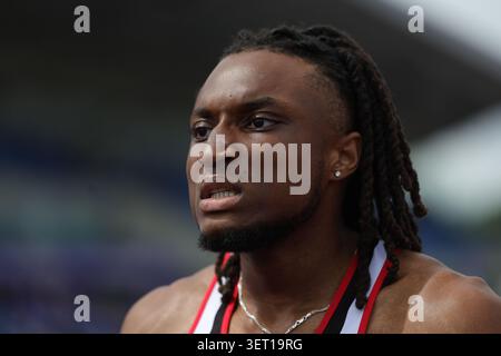 Birmingham, UK. 20th June 2026. Joel Clarke-Khan wins the Men’s High ...