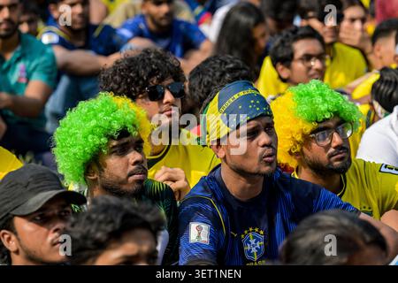 Brazil football fans seen watching the FIFA 2026 World Cup football ...