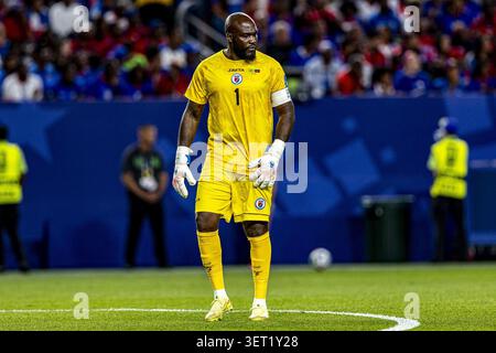 Johnny Placide, goalkeeper of Haiti in action during the FIFA World Cup ...