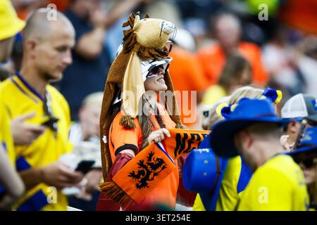 HOUSTON - Fans of the Netherlands during the FIFA 2026 Group F match ...